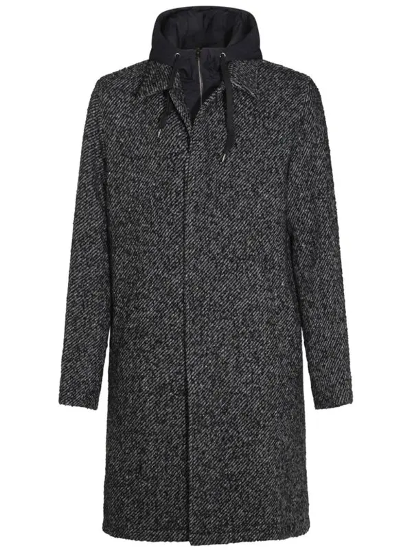 Herno Bouclé Coat - Grey