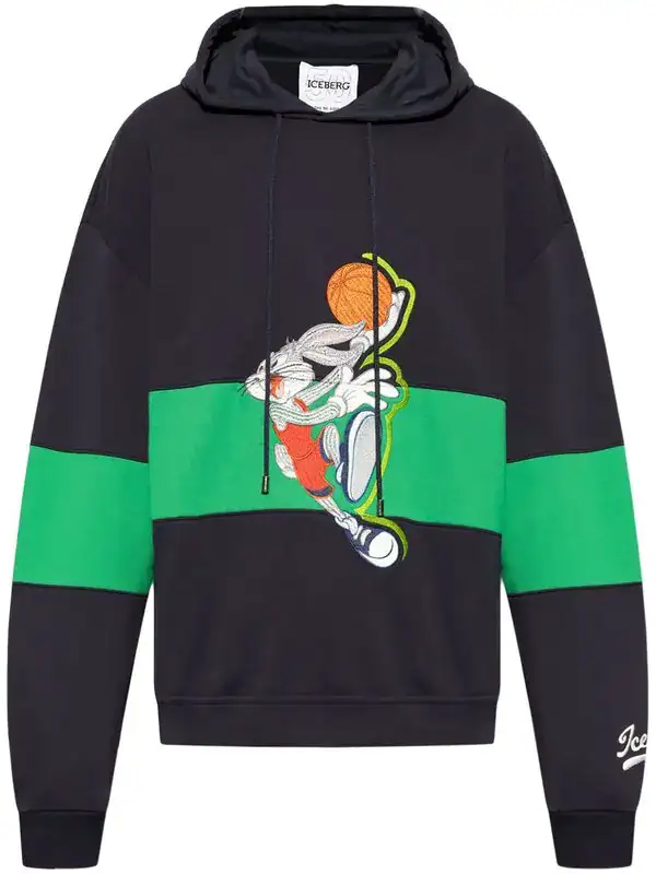 Iceberg X Looney Tunes Hoodie In Blue 50% Off Editorialist