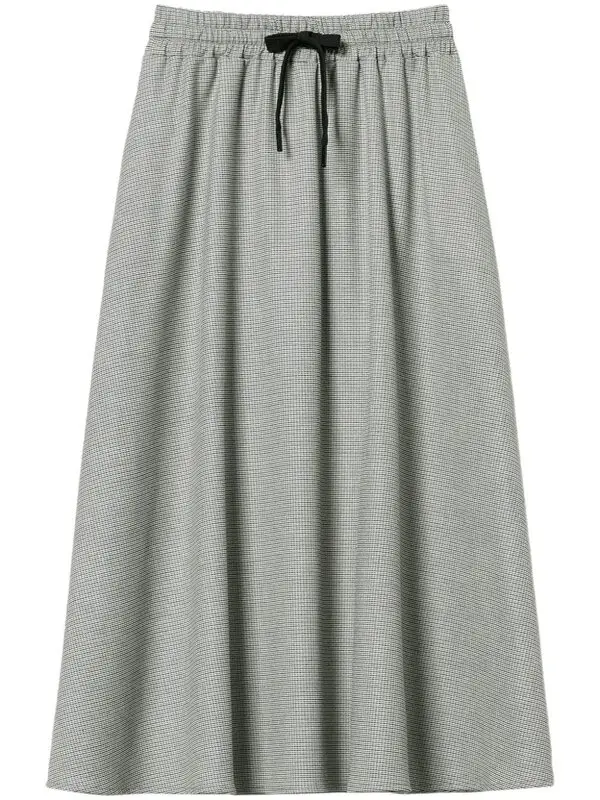 TWINSET Houndstooth Midi Skirt