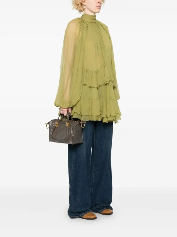 Chloé Small Paraty Shoulder Bag - Grey