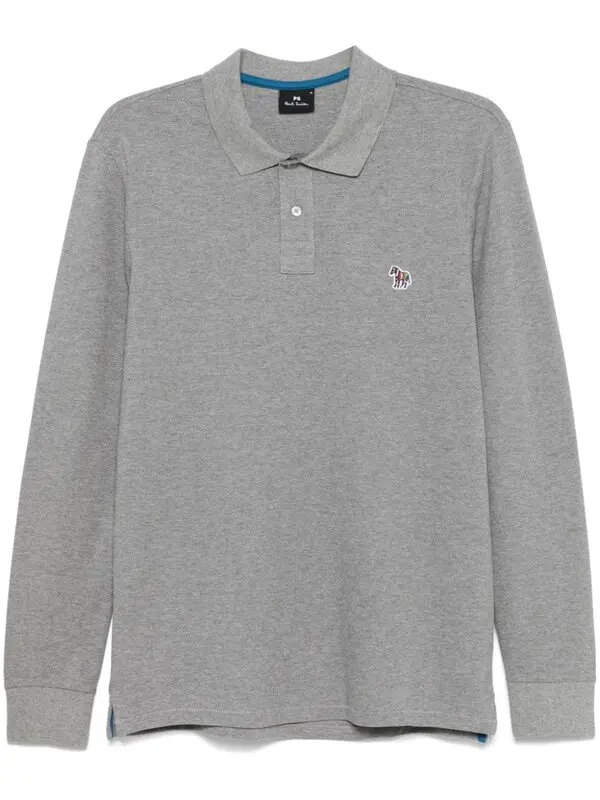 Paul Smith Zebra Logo Polo Shirt In Grey 34% Off Editorialist