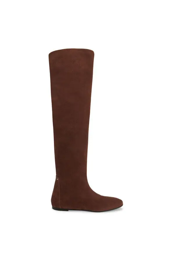 GIUSEPPE ZANOTTI Sandra Suede Over-the-knee Boots - Metallic