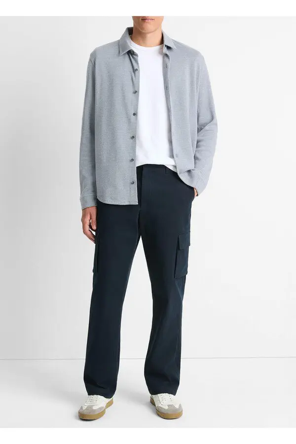 Vince Birdseye Pima Cotton Button-down Shirt