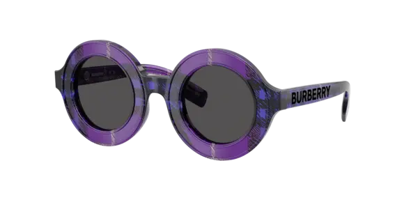 Burberry Round Frame Sunglasses - Dark Grey