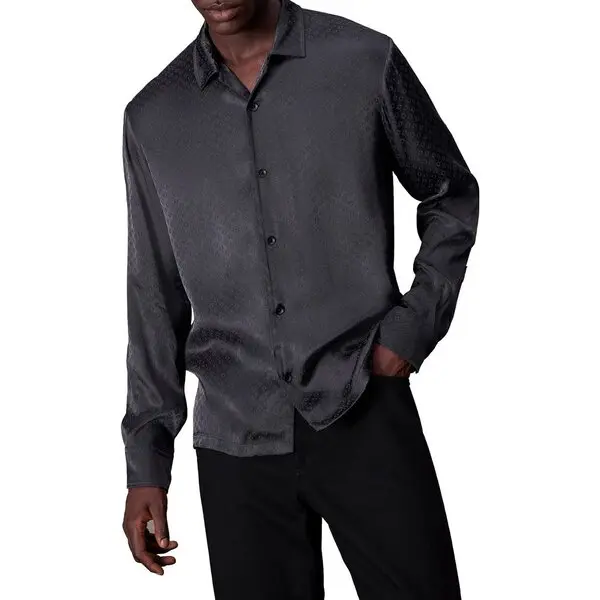 Rag & Bone Avery Relaxed Fit Jacquard Button-up Shirt