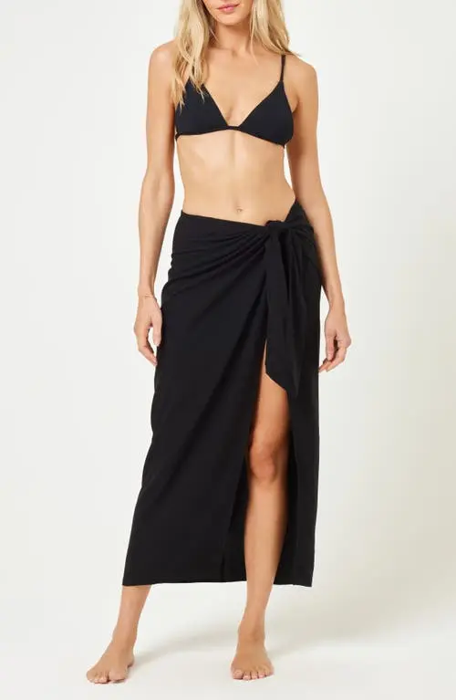 L*Space Portela Cover-up Sarong - Black