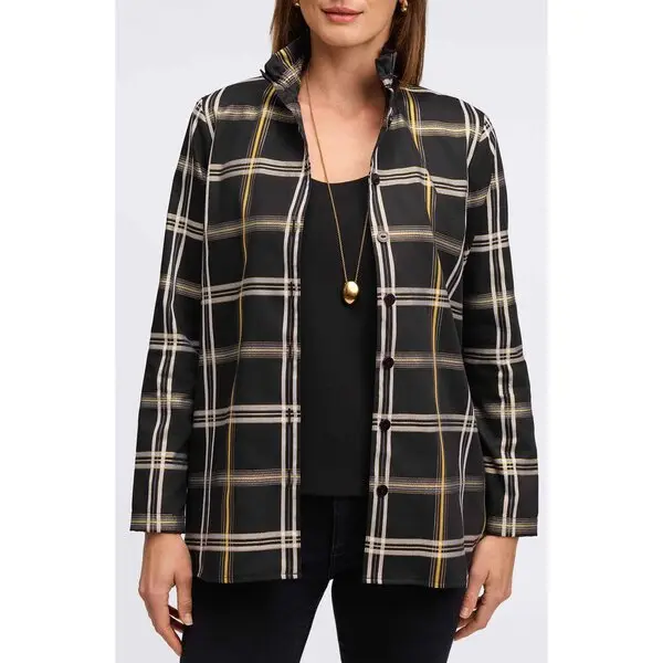 Foxcroft Carolina Plaid Button-up Shirt