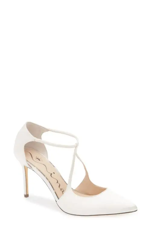 Nina Netta Pointed Toe Pumps - Ivory