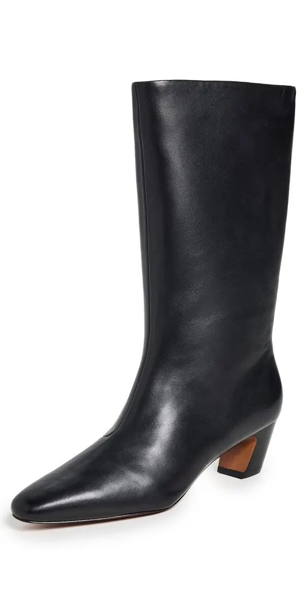 LOEFFLER RANDALL Cleo Kicked Heel Mid-calf Boots