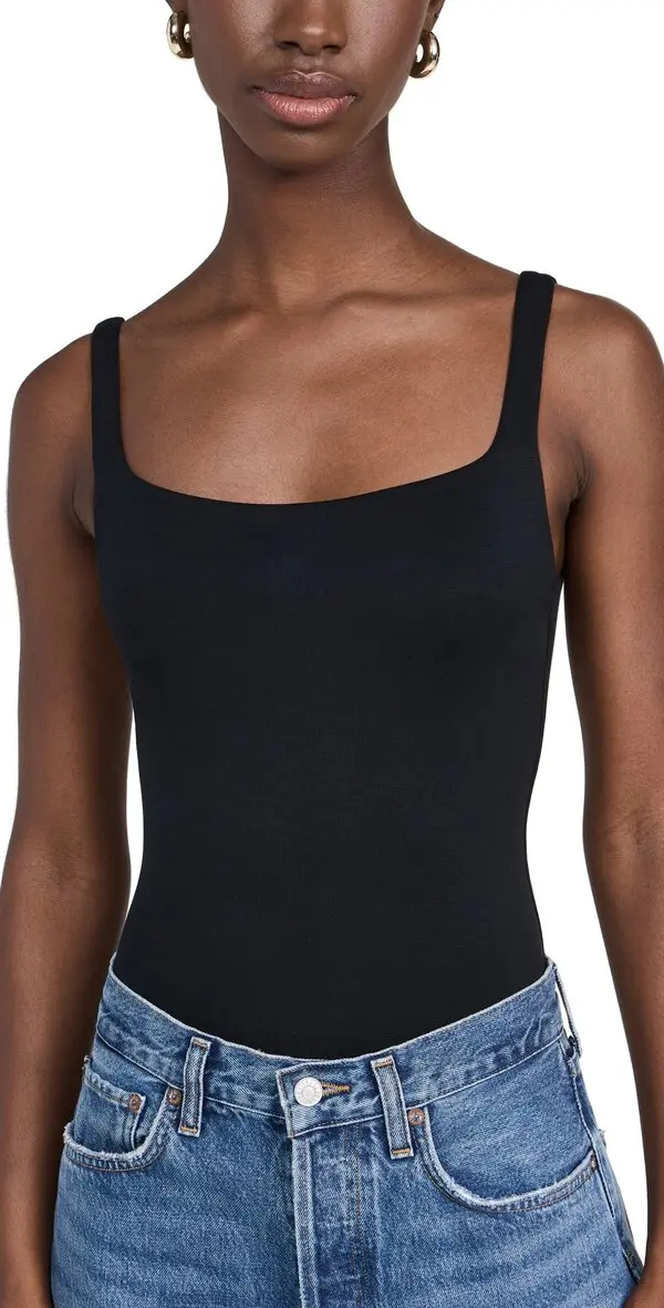 STRIPE & STARE Square Neck Bodysuit