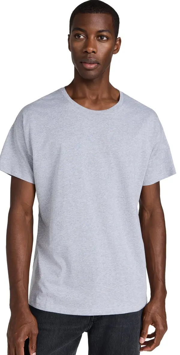 JEANERICA Marcel Classic Tee - Light Grey Melange