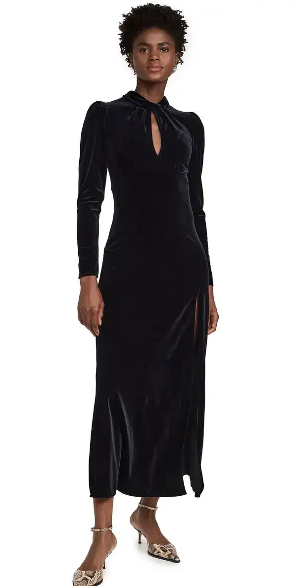 long sleeve puff sleeve maxi dress Elegant Long Maxi Evening Dress In Floral Print
