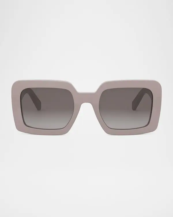 Celine Triomphe Square Sunglasses - Light Brown Gradient Brown