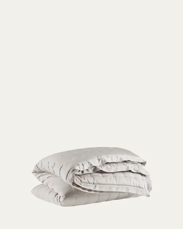 PINE CONE HILL Puff Tencel Quilt, Gray