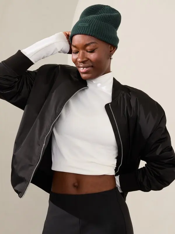 Athleta Cozy Hour Beanie In Cypress - 36% Off | Editorialist display picture 1