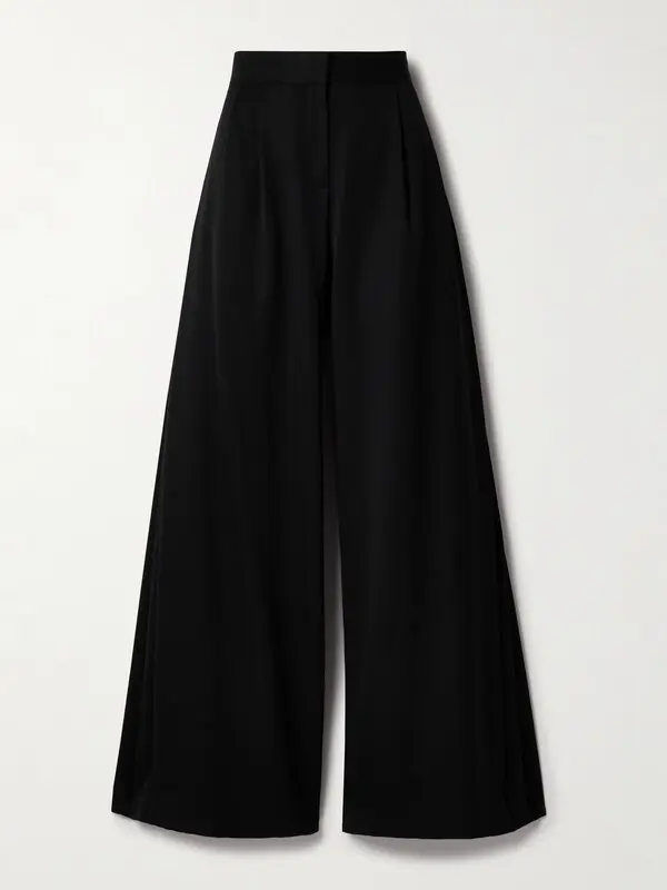 THE ROW Paras Pleated Wide-leg Pants