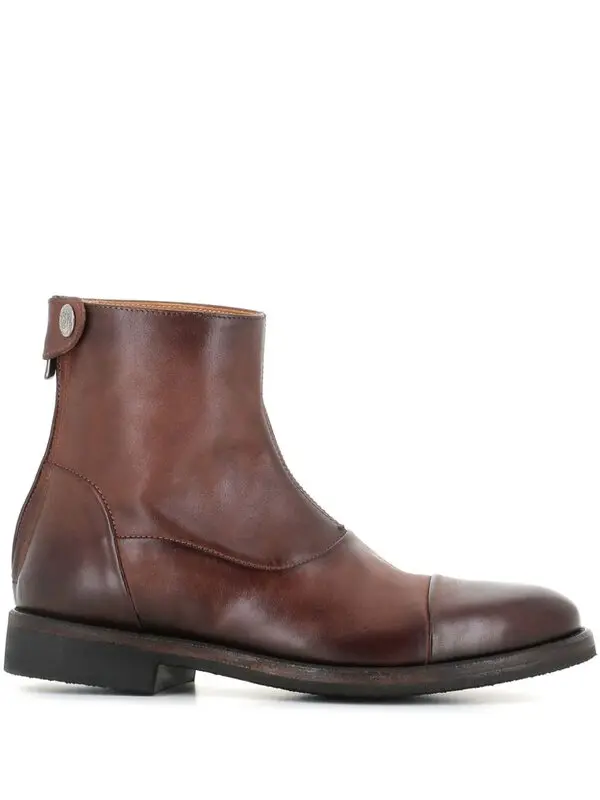 ALBERTO FASCIANI Leather Boots - Brown