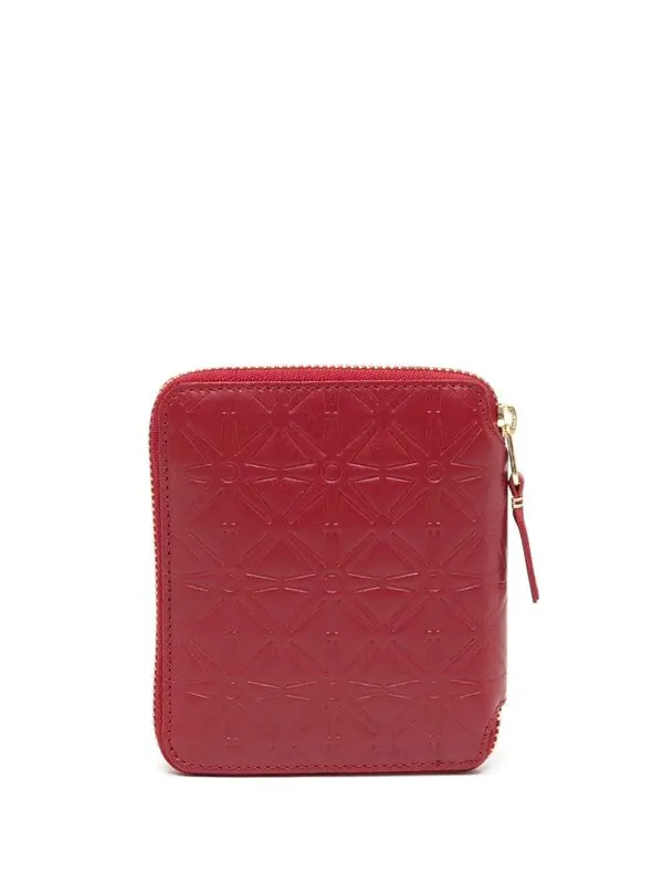 Comme Des Garçons Logo-embossed Leather Wallet