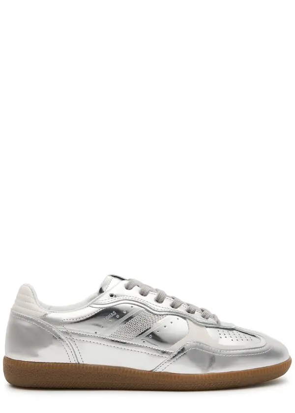 ALOHAS Rife Metallic Leather Sneakers - Silver