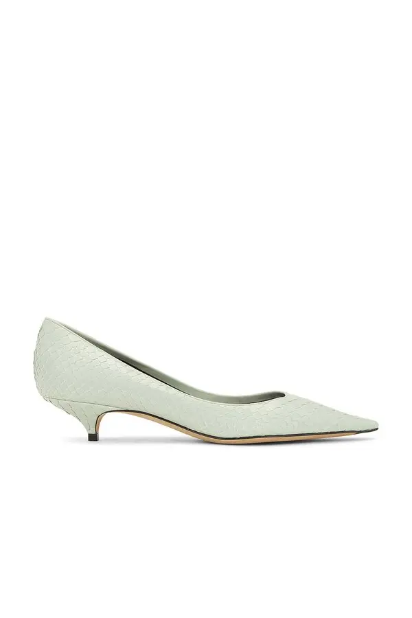THE ROW Liisa Python Pump - Pistachio