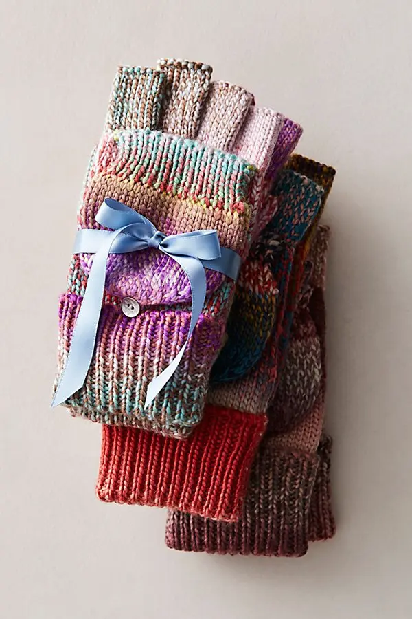 Free People Icing Pop Top Gloves - Dusty Mauve