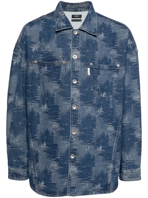 FIVE CM Distressed Effect Shirt