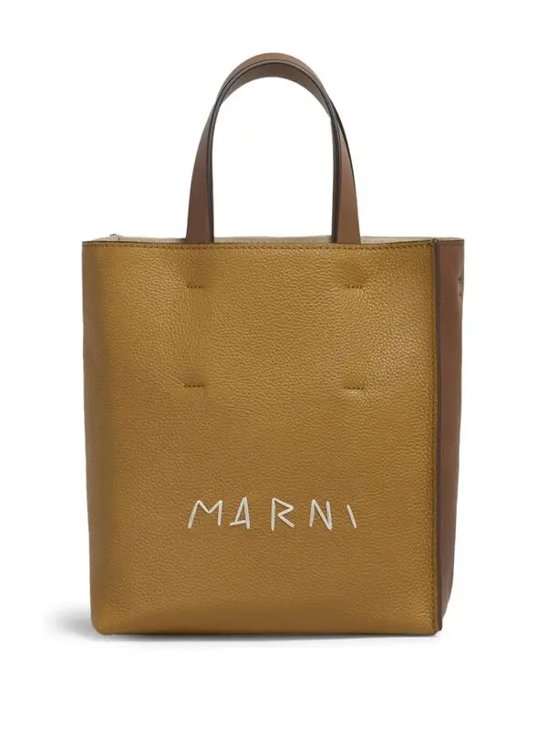 Marni Mini Museo Tote Bag - Neutrals