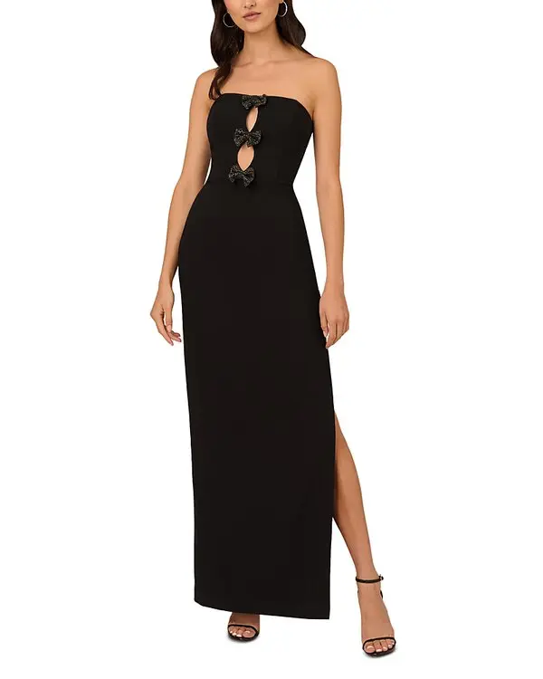 LIV FOSTER Strapless Embellished Gown
