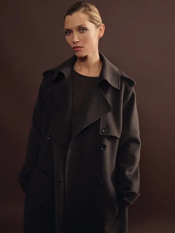 REISS Mabel Atelier Wool-cashmere Trench Coat
