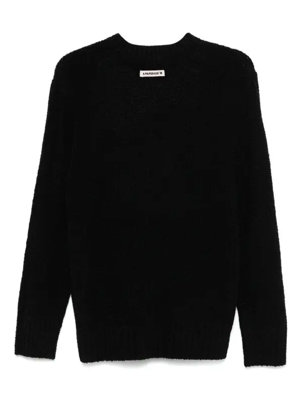 A PAPER KID Bouclé Sweater