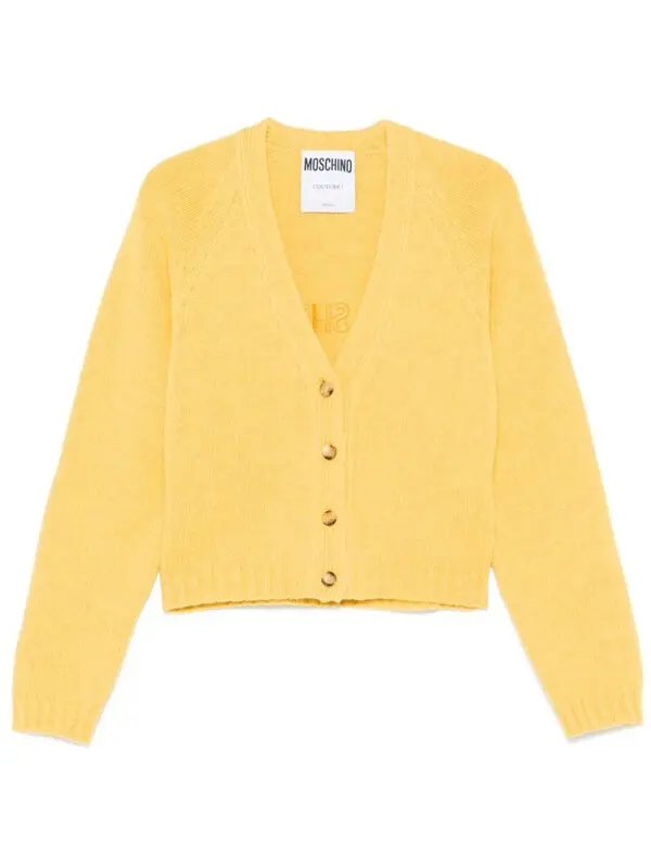 Moschino 100% Shrunk Virgin Wool Cardigan
