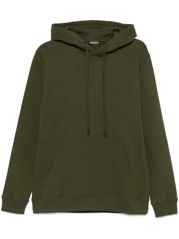DONDUP Raised Logo Detail Hoodie - Green