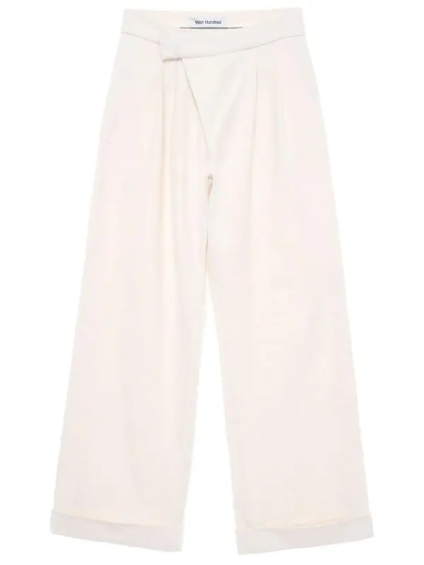 WON HUNDRED High-waisted Wide Leg Trousers