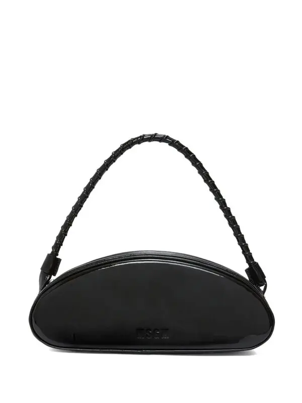MSGM Logo-debossed Leather Tote - Black