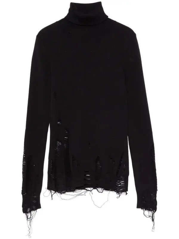 MAISON MARGIELA Distressed-effect Sweater - Black