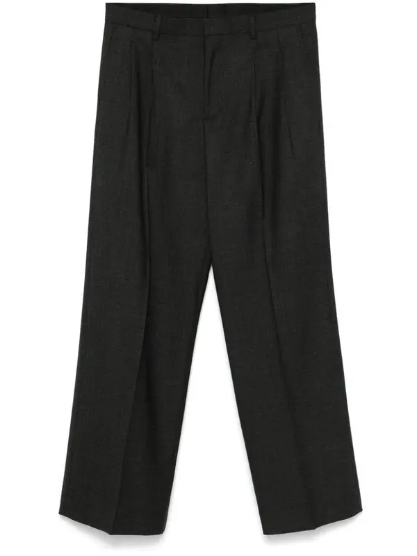 SUNFLOWER Wide Pleated Trousers - Grey