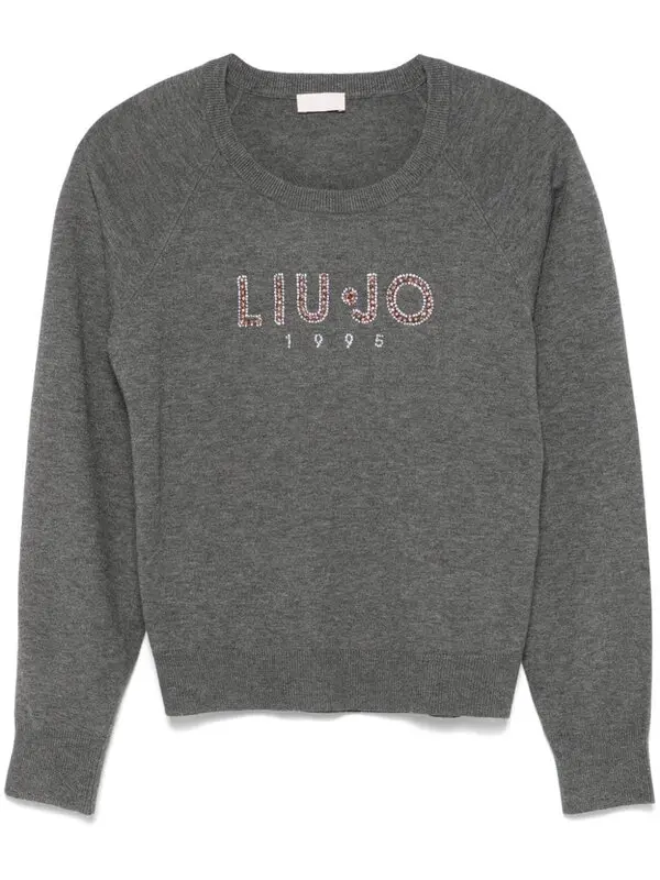 Liu Jo Logo Embellished Sweater