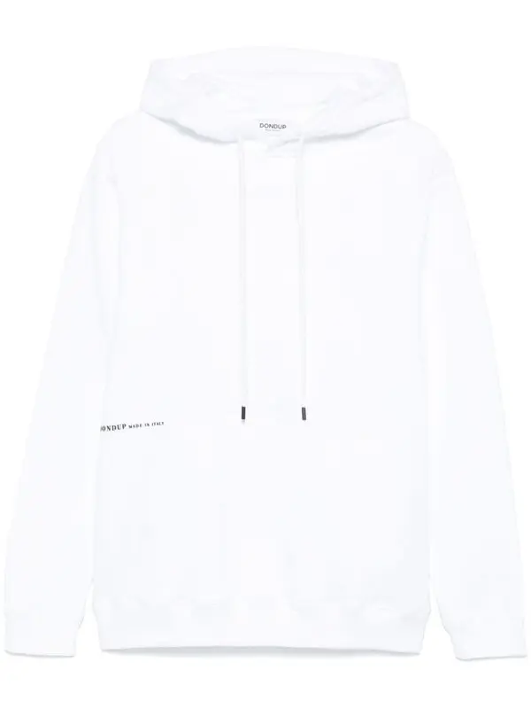 DONDUP Raised Logo-detail Hoodie - White
