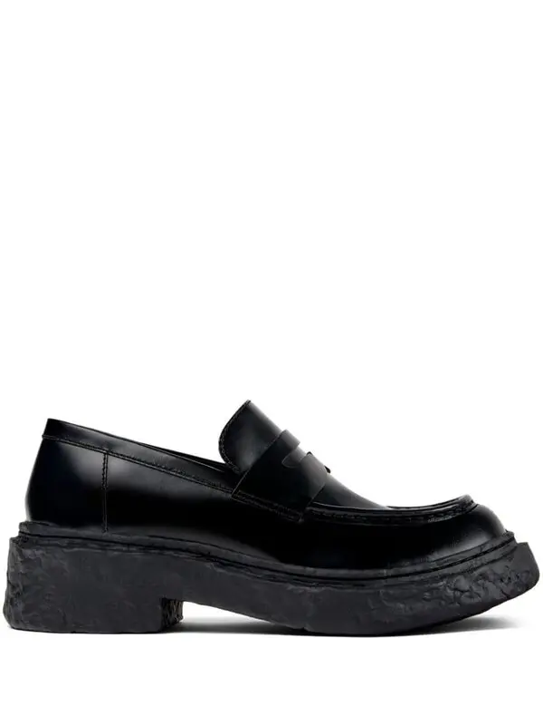 Camper Vamonos Leather Loafers - Black