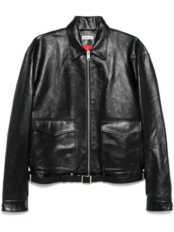 BALLY レザーブルゾン Bally レザージャケット | ブラック | FARFETCH JP