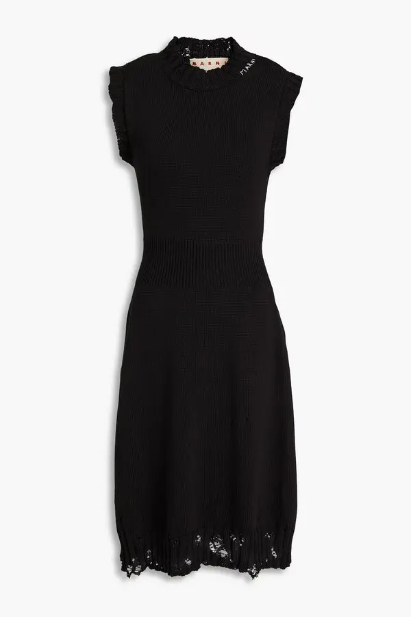 Marni Distressed Cotton Dress