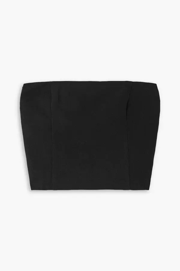 Gauge81 Tona Cropped Strapless Top - Black