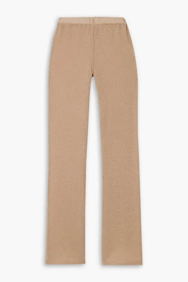 LUDOVIC DE SAINT SERNIN Open-knit Cotton-blend Pants