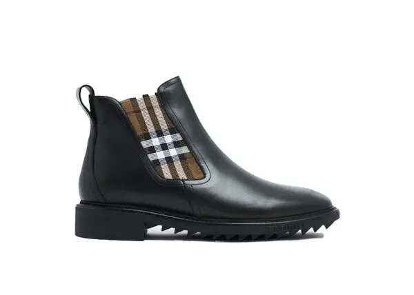 Burberry Allostock Chelsea Boots - Black/beige