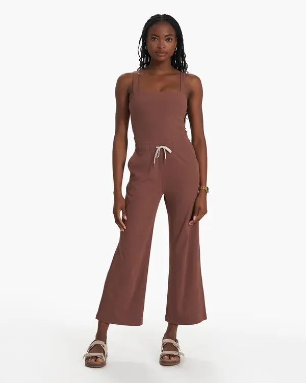 Vuori Pose Jumpsuit - Hazelnut | Editorialist