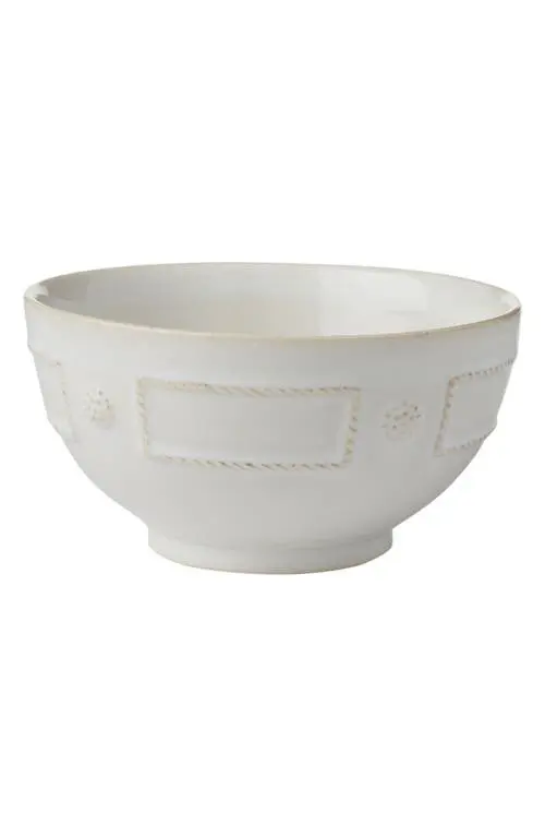 JULISKA Berry & Thread French Panel Ceramic Cereal Bowl - Whitewash
