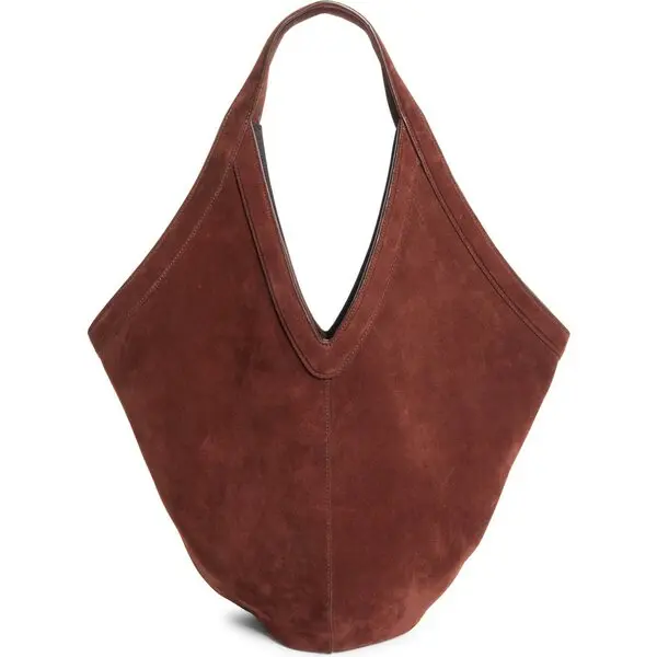 MANSUR GAVRIEL Soft M Suede Hobo Bag - Chocolate
