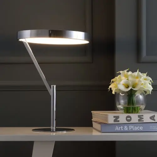 JONATHAN Y Owen Integrated Led Metal Table Lamp