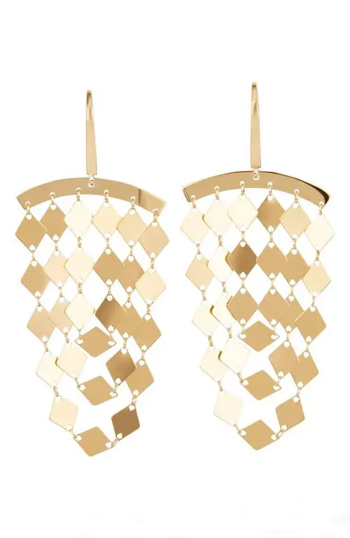 Lana Jewelry 14k Gold Kite Cascade Earrings