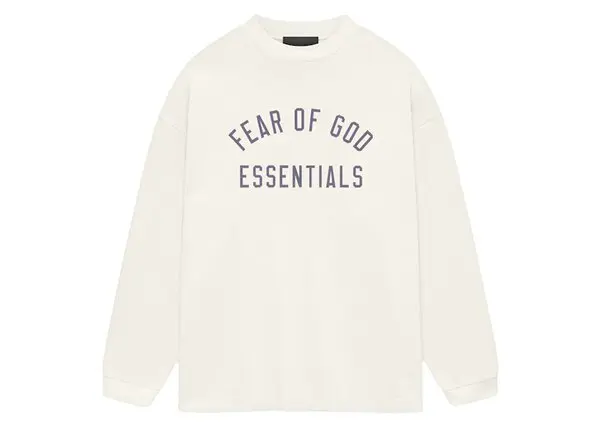 Fear Of God Essentials Jersey Long Sleeve Tee Shirt - Shell